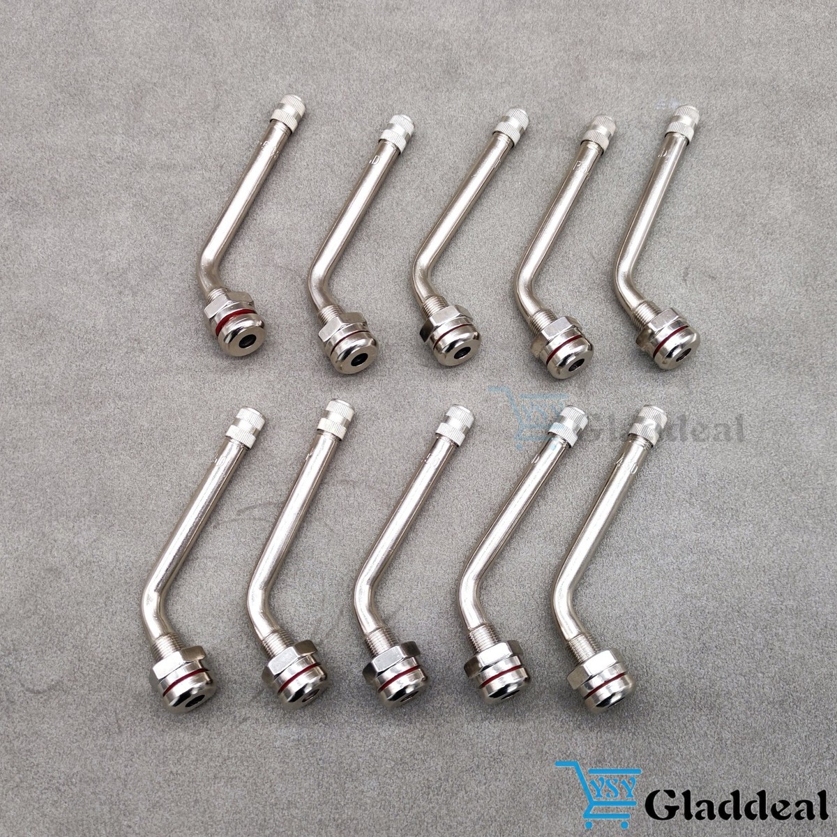 Truck Tire Valve Stems Valve Pneu TR545D 10-Pack - 60 Degree Bend For ...