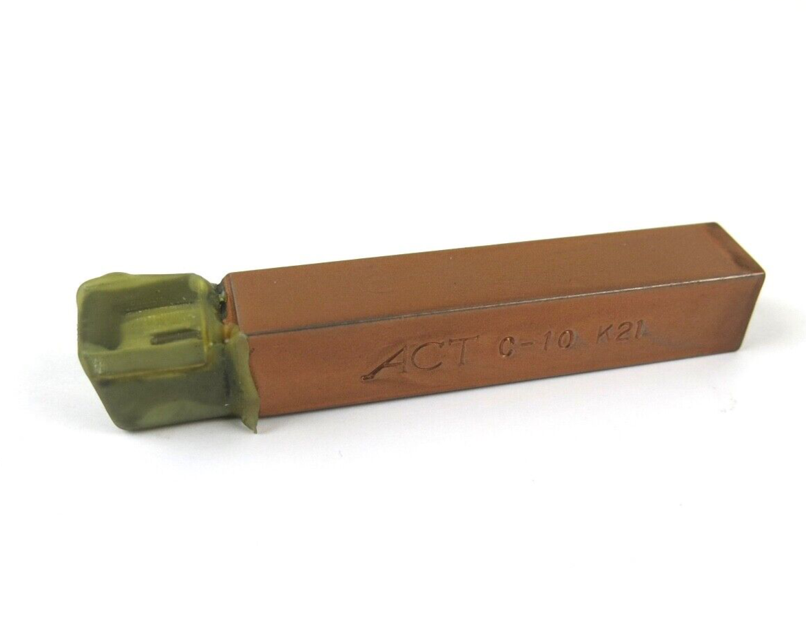 1pc ACT C-10 K21 Grade Carbide Brazed Lathe Tool Bit 5/8" x 5/8" Shank ...