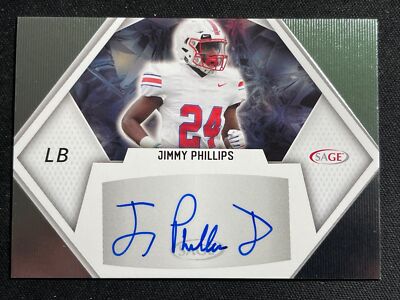 2023 Sage High Series Football Jimmy Phillips Silver Auto Rookie RC #A ...