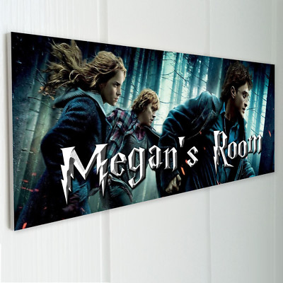 HARRY POTTER Personalised Door Sign Plaque Kids Bedroom Daughter Friend ...