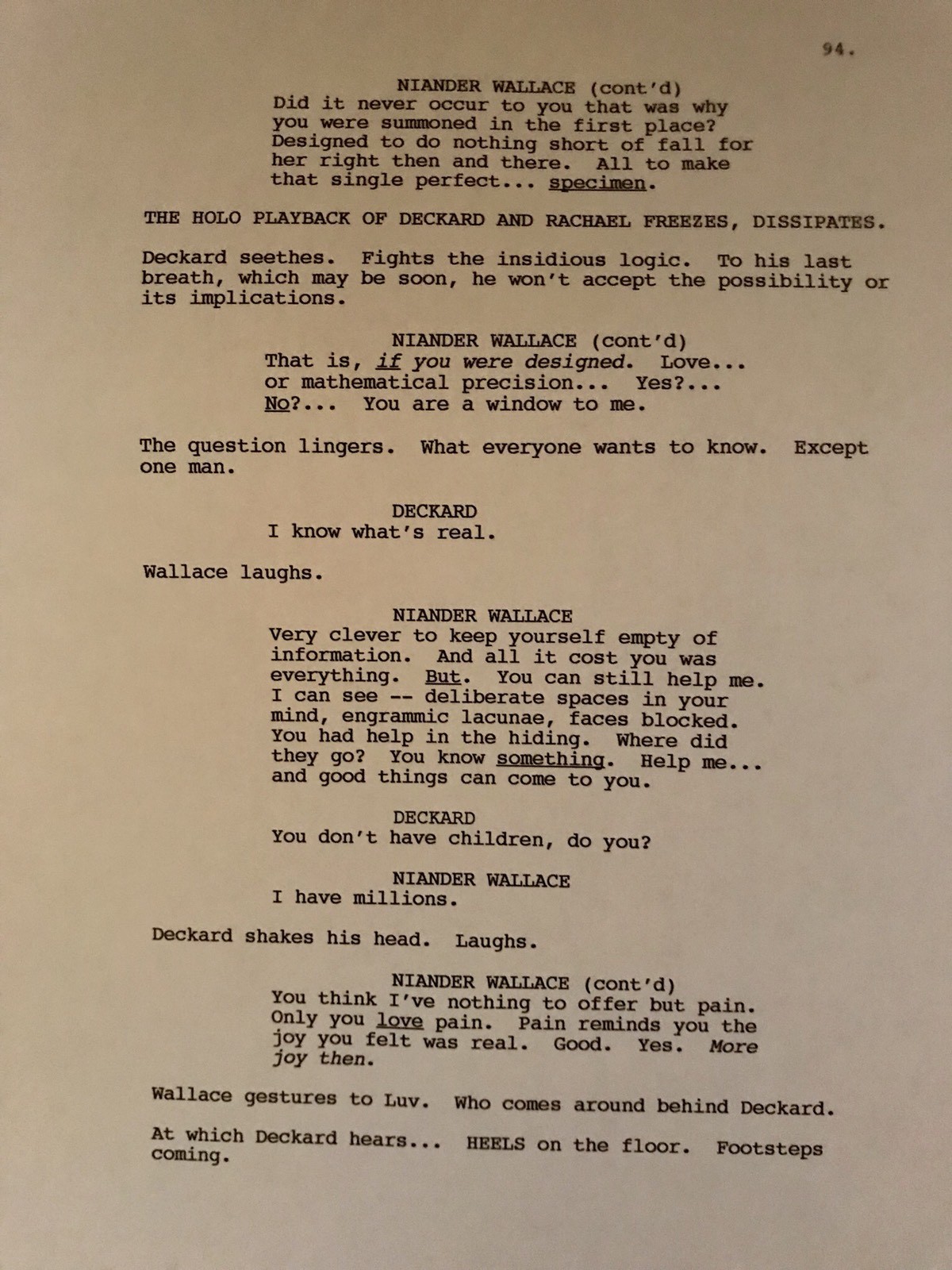 Warner Bros. BLADE RUNNER 2019 / 2049 SAGA Rare Script SCREENPLAY SET ...