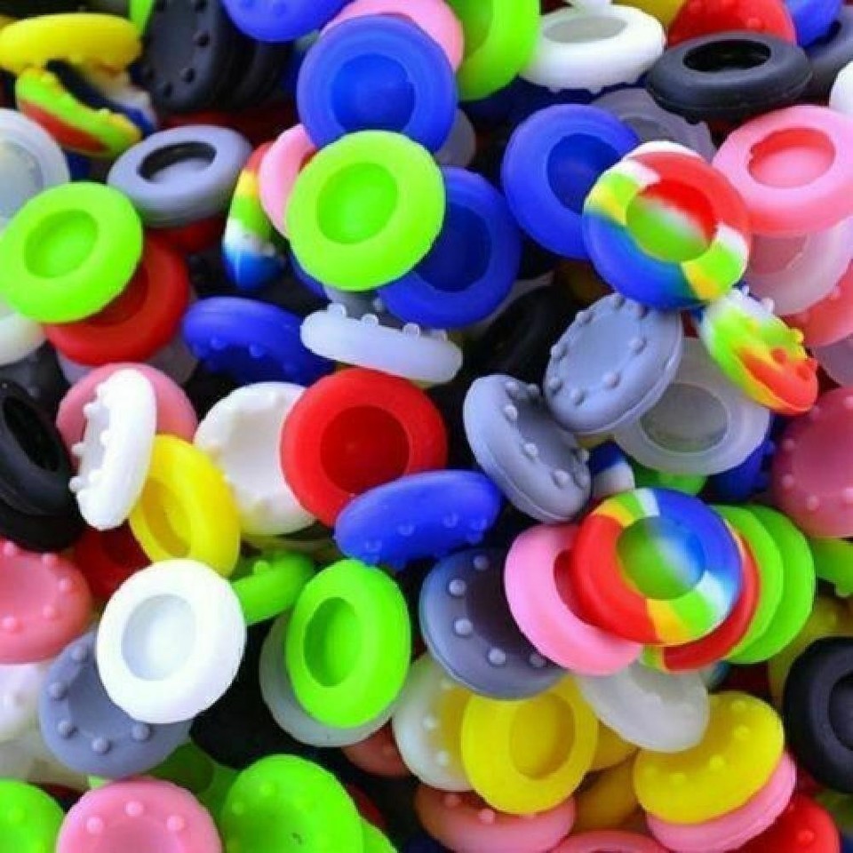 8Pcs Gel Analogue Thumb Grip Stick Caps For PS4/PS3 Xbox 360/Xbox One ...