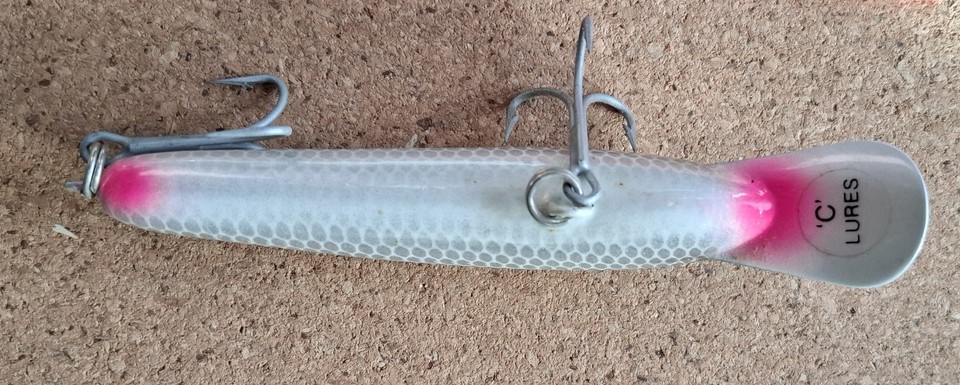 Vintage C Lures Cooktown Tiger Lure 10.5cm black/silver | eBay Australia