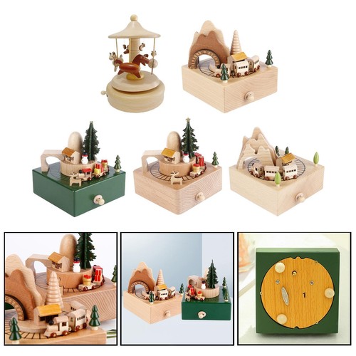 Classic Wind-up Musical Boxes Play Melody Clockwork Mechanical Movement for