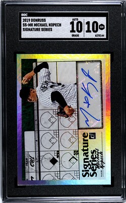 2019 Donruss Michael Kopech Signature Series SGC 10 w/10 AUTO RC | eBay