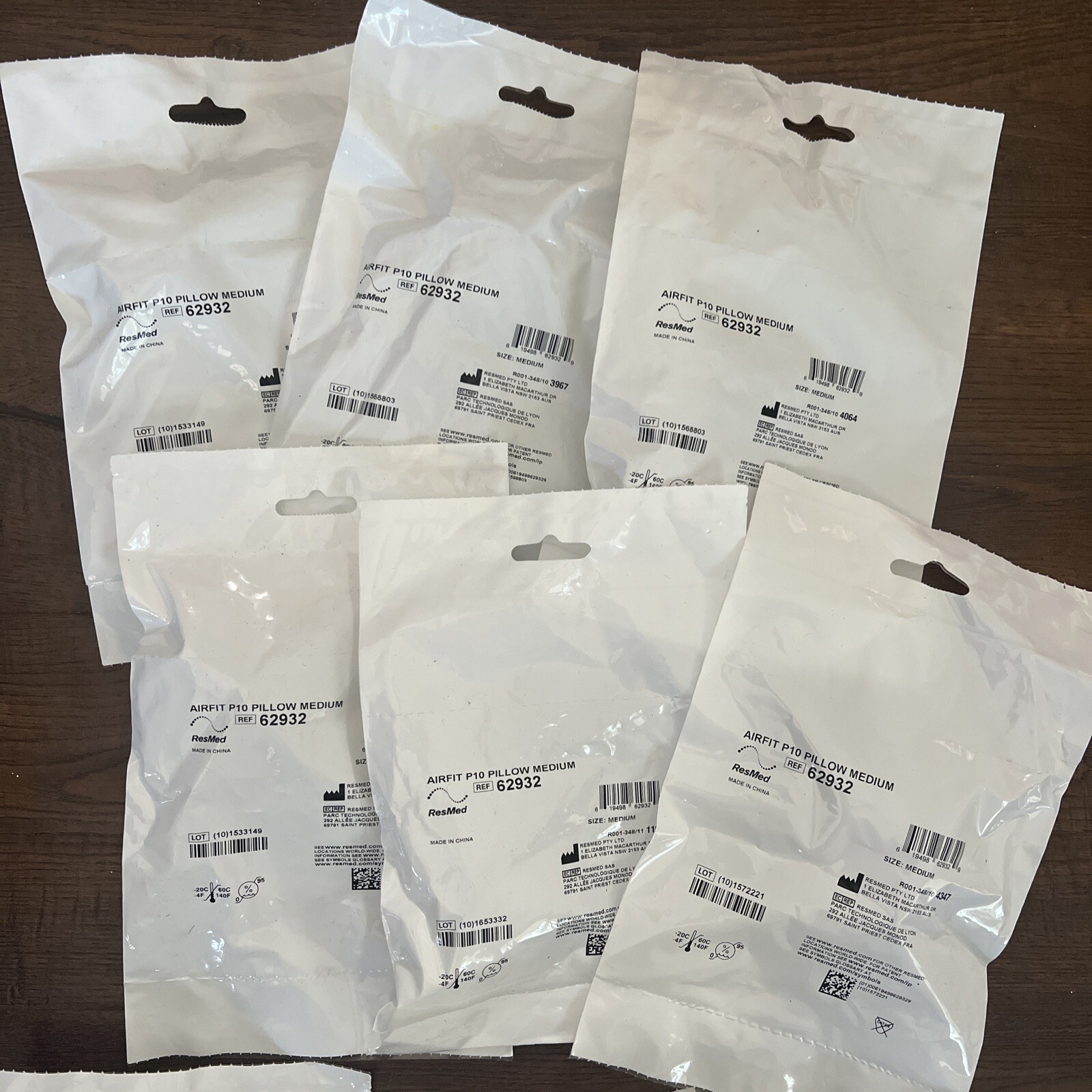 Lot of 6 ResMed 62932 Air Fit P10 Medium Nasal Pillow 619498629329 | eBay