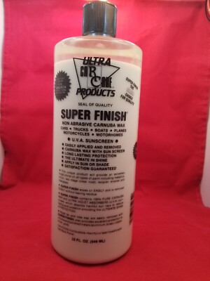 Super Finish Car Wax by Ultra Car Care Products 32oz Carnuba Wax | eBay