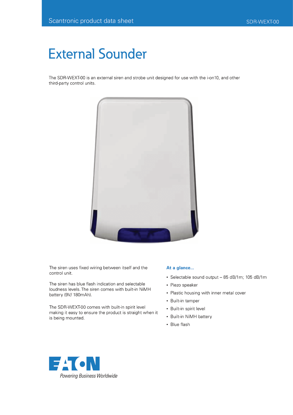 Compact Wired Intruder Burglar Alarm System Kit and Accessories Eaton I ...