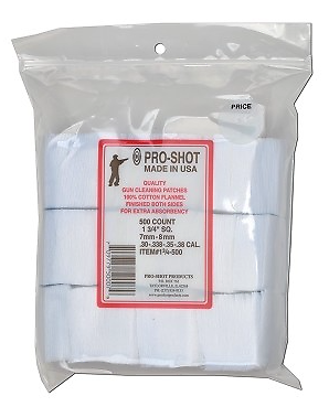 Pro-Shot 13/4" Square Patches - 6mm Benchrest/7mm to .38 Cal. - 500 ...
