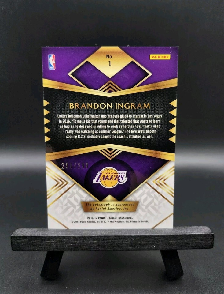 BRANDON INGRAM 2016-17 Select /299 RC Rookie Auto #1 | eBay