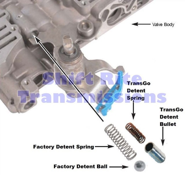 VALVE BODY DETENT SPRING & BALL TRANSGO 42RE A618 46RE 46RH 47RE 47RH ...