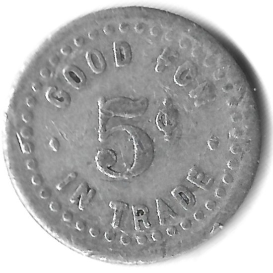 Otto G. Woller Winthrop, Minnesota Trade Token 5¢ Al Rd 22mm | eBay