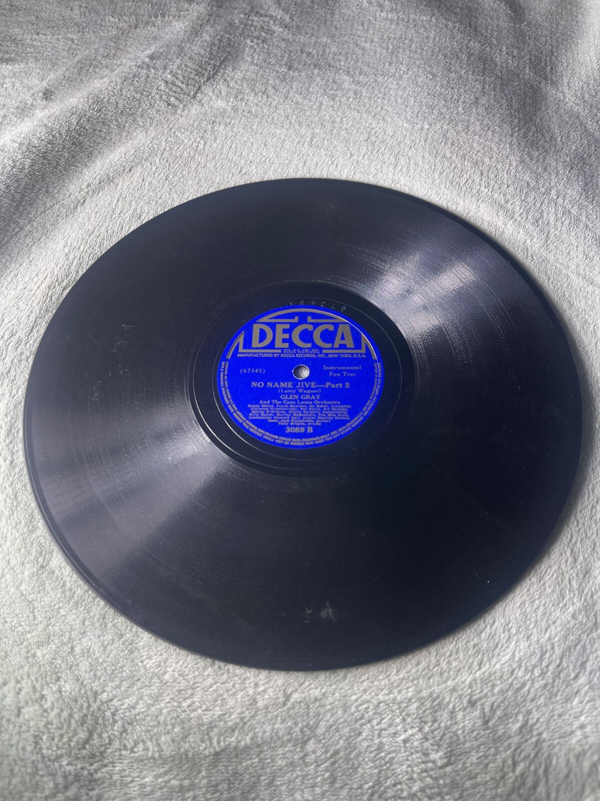 DECCA Record 78 rpm 3089 NO NAME JIVE Part 1 & 2 | eBay