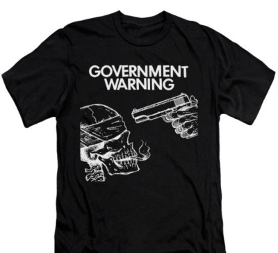 Government Warning T-Shirt Gothic Deathrock Goth Post Punk Music Unisex ...