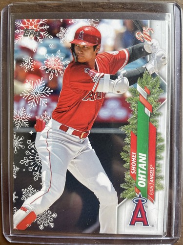 2020 Topps Holiday Shohei Ohtani SP Candy Cane Bat #HW26 Los Angeles ...