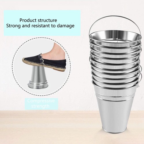 Mini Bucket Stackable Table Centerpiece Easy to Carry Metal Bucket ...