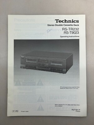 Technics RS-TR232 T9023 Original Instruction Manual Free Shipping | eBay