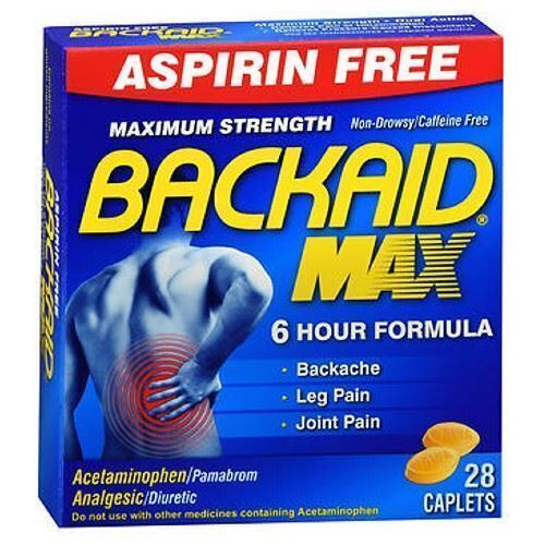 Backaid Maximum Strength Back Relief Pills 28 tabs By Backaid ...