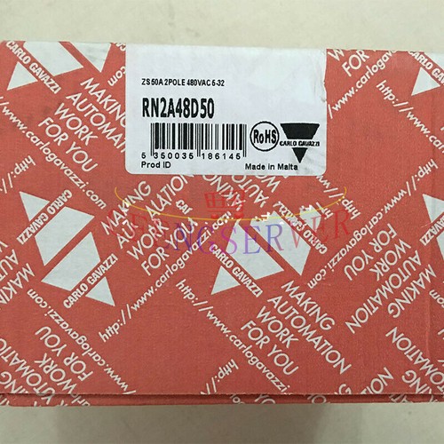 Carlo Gavazzi RN2A48D50 Solid State Relay DPST 50A DIN Rail 42VAC ...