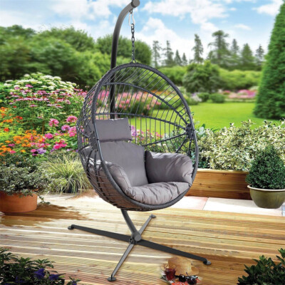 Large Rattan Hanging Egg Chair Frame Swing Egg Chair Frame Pole Stand ...