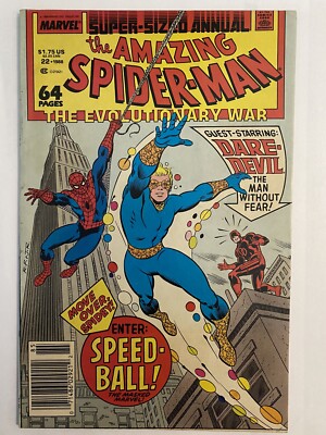 Amazing Spider-Man Annual #22 1988 1st appearance Speedball Newsstand ...