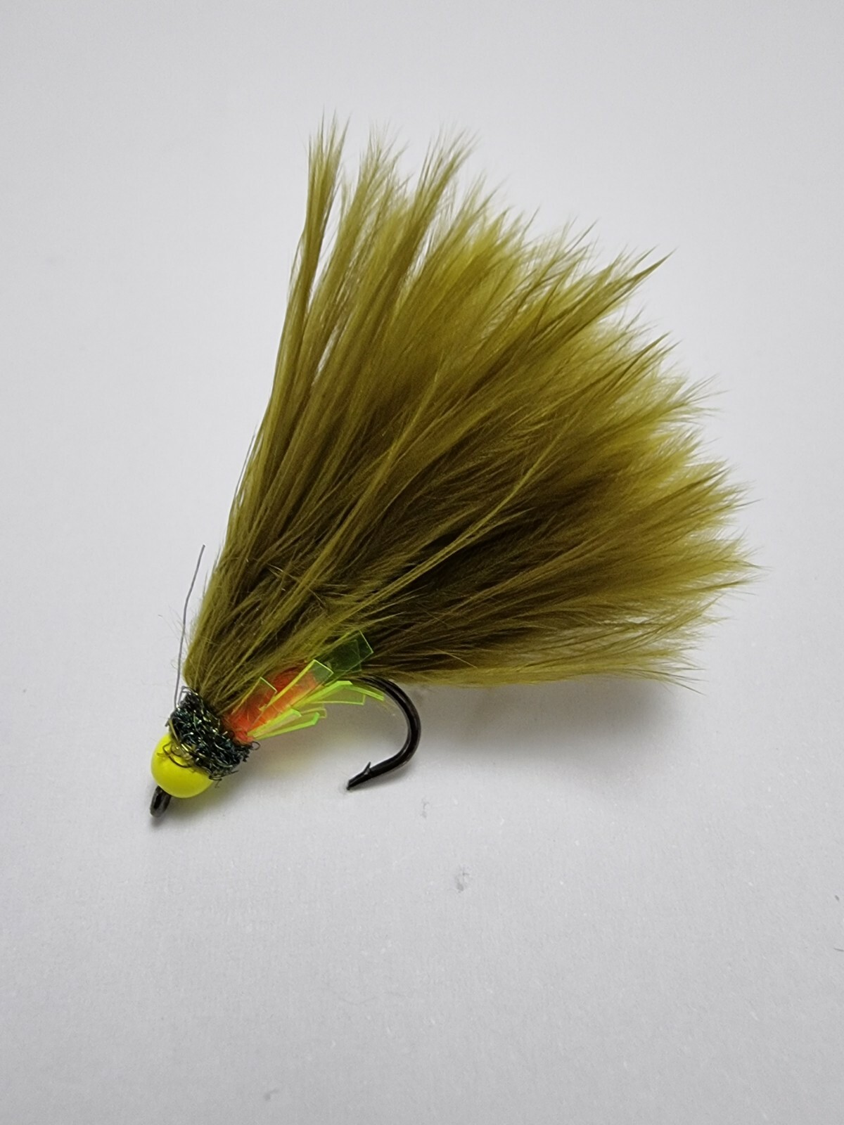 3trout flies The Invincible olive Tungsten 3.8mm cats whisker THIS FLY ...