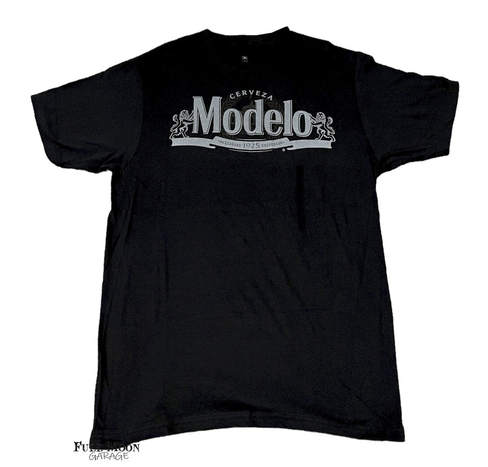 New Modelo Cerveza Beer Logo Black Men's Vintage T-Shirt | eBay