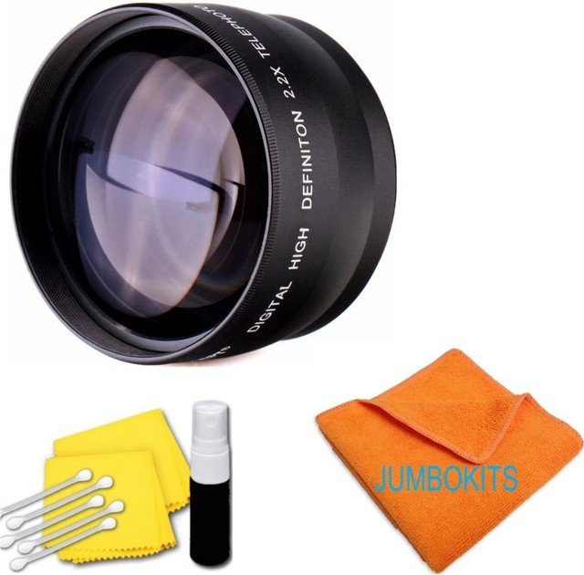 72mm 2.2x Telephoto Zoom Lens for Canon Xl2 HD Optics Day Night ...