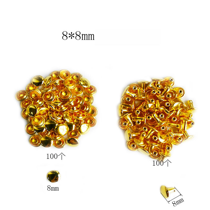 Double Cap Rivets Stud Rapid Rivets Leather Craft Repair 5mm 8mm 9mm ...