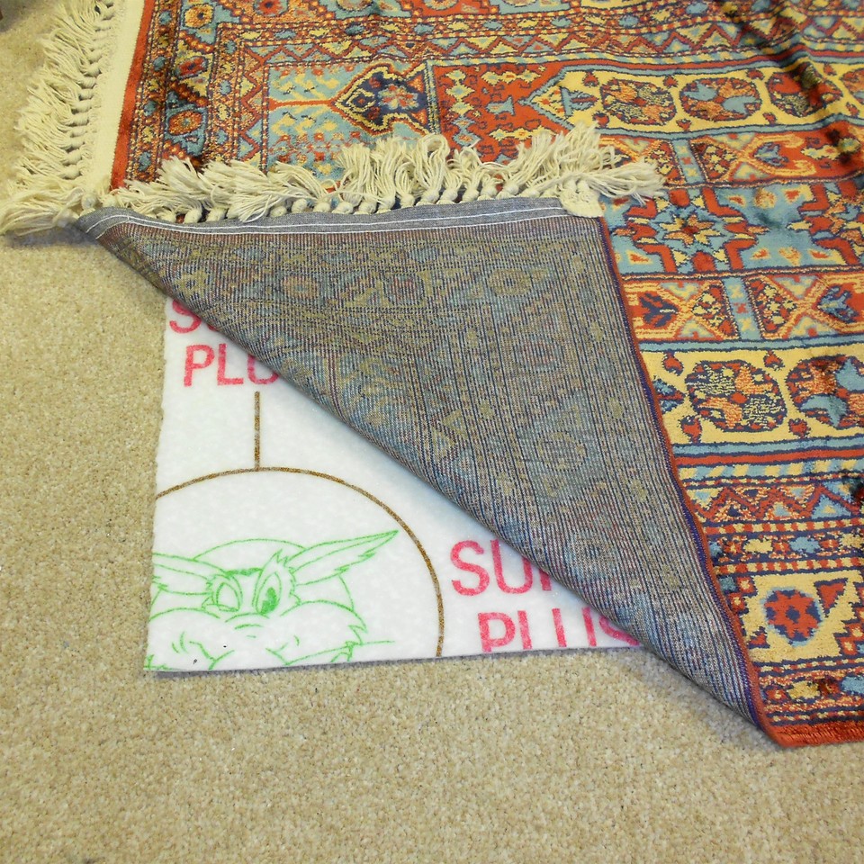 NON SLIP ANTI CREEP FOXI RUG UNDERLAY GRIPPER FOR CARPET OR HARD FLOOR ...