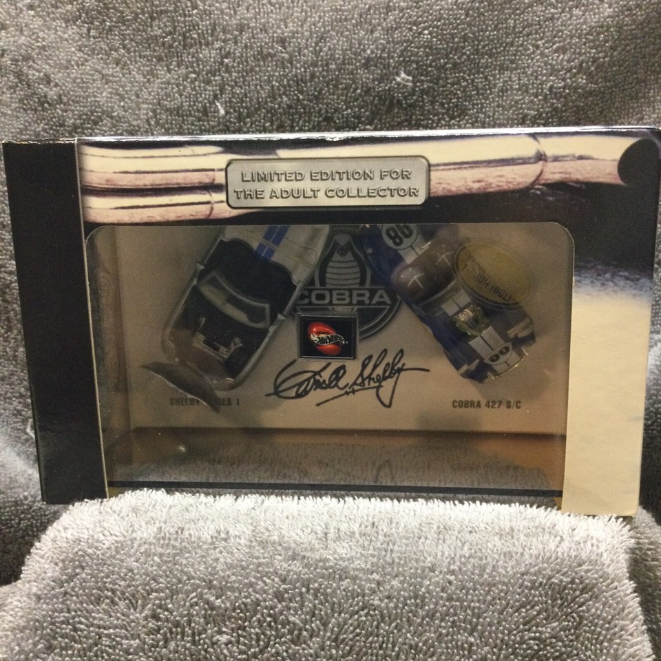 Hot Wheels 2 Car Box Set, Carroll Shelby Cobra, Shelby Series l, Corba ...