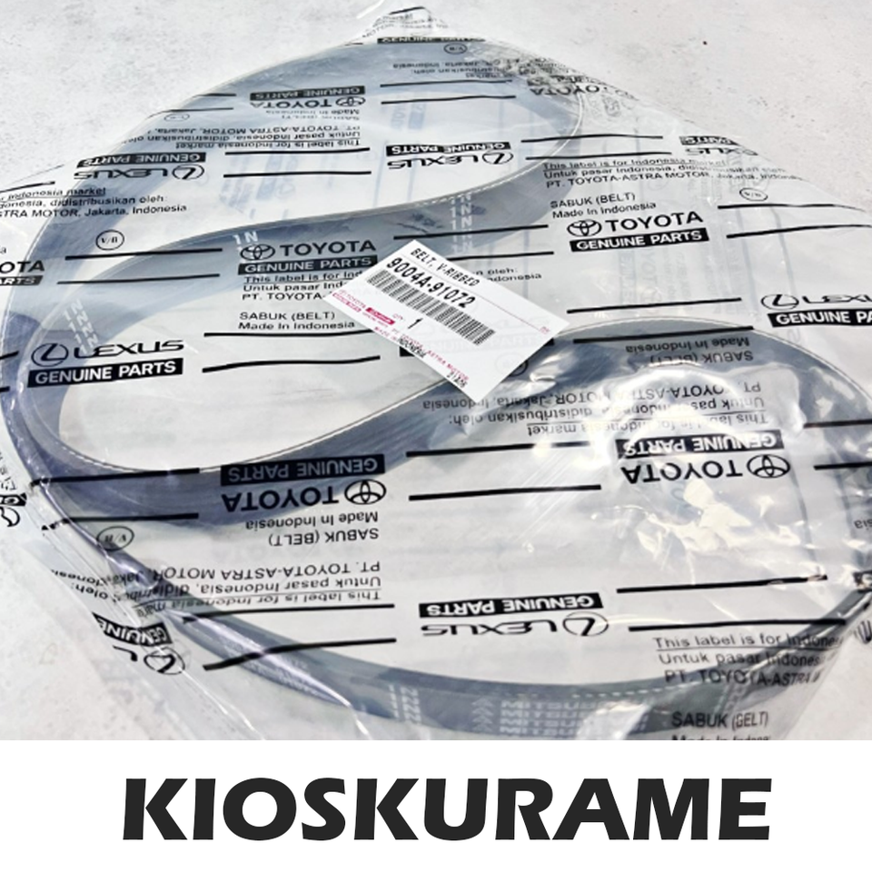 Toyota Agya Calya Daihatsu Ayla Sigra V-Ribbed Belt NEW GENUINE 9004A ...