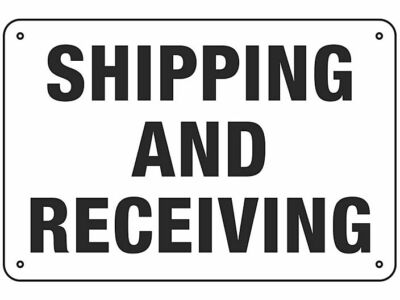 Shipping And Receiving Loading Dock Notice Aluminum Metal Sign | eBay