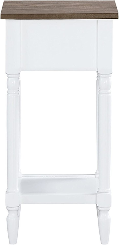 NEW Small Thin End Table Chairside Shelf Storage Side Sofa Tall Accent ...