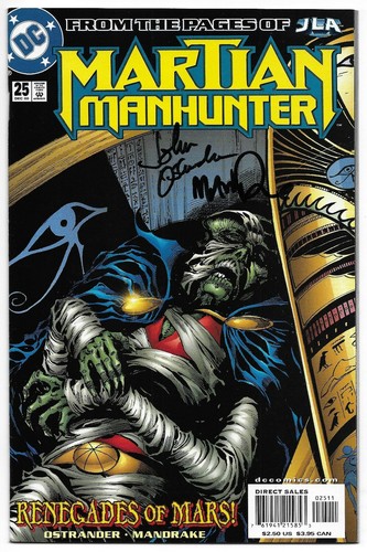 Martian Manhunter 25 Signed John Ostrander Tom Mandrake Autographed DC ...