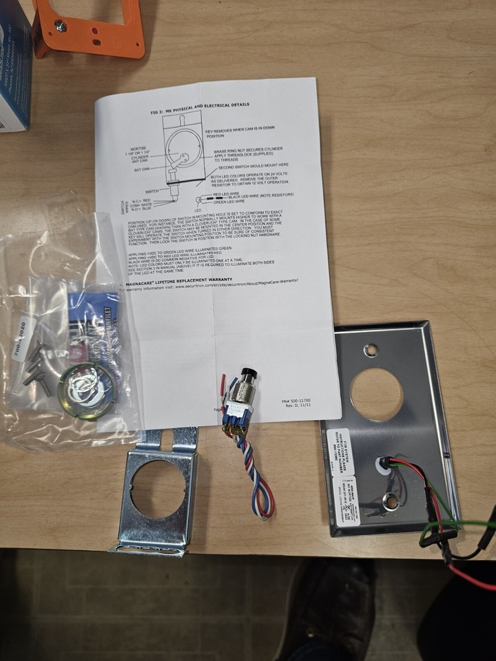 ASSA ABLOY Mortise key switch single gang | eBay