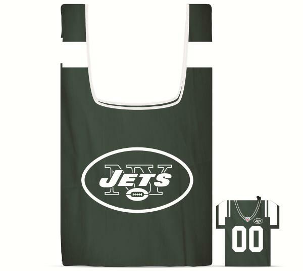 FOUR (4) NEW YORK JETS ,POLYESTER BAG-IN-A-POUCH SHOPPING BAGS FROM ...