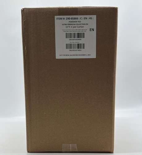 Pokemon TCG Terapagos EX UPC Ultra Premium Collection Box Sealed Case ...