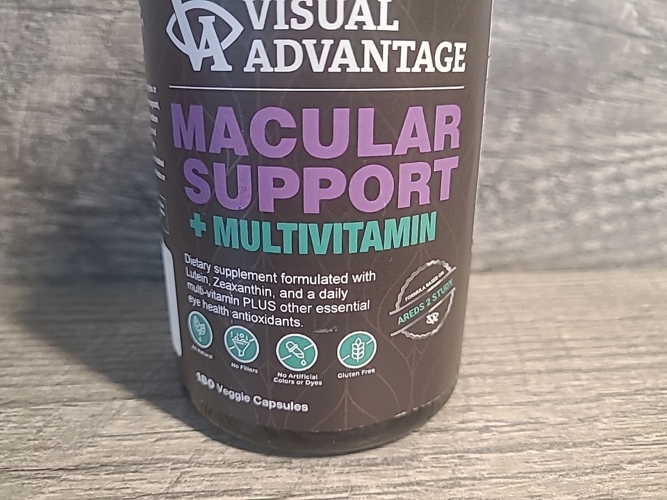 VISUAL ADVANTAGE AREDS 2 Macular Support + Multi Vitamins Eye Care 180 ...