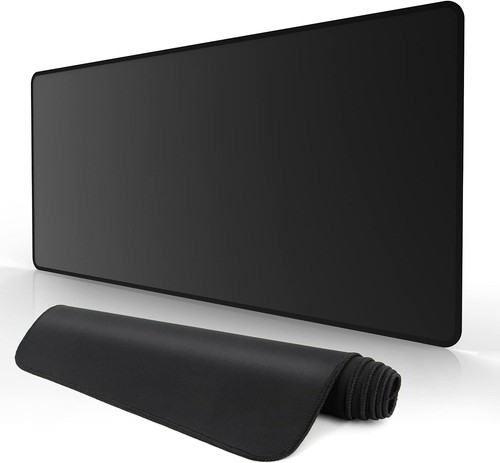 ALSISK XXL Black Gaming Mouse Pad 35.4X15.74X0.12 in - Non-Slip Base ...