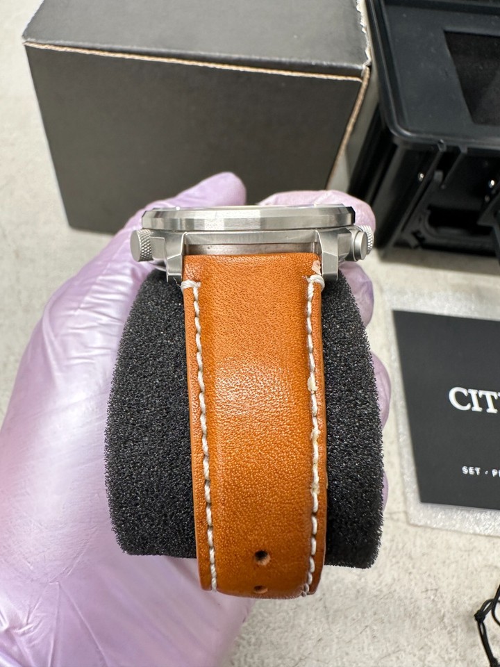 Citizen Air Skyhawk Promaster Sapphire Blue Dial Leather Watch CB0241 ...