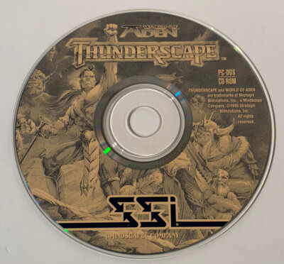 Vintage THUNDERSCAPE World of Aden SSI IBM CD Rom 1995 - (Disc Only) PC Computer | eBay