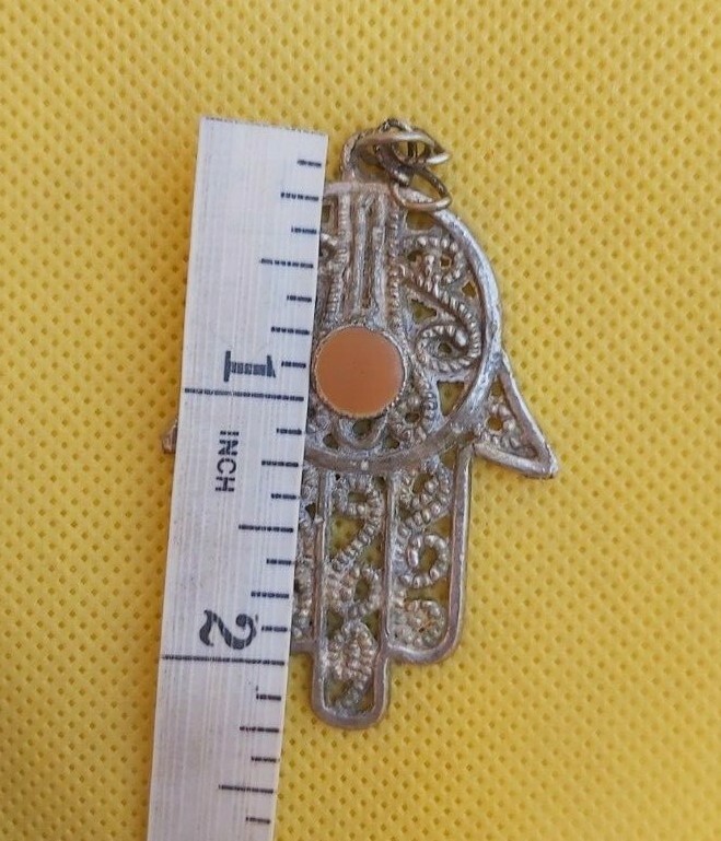Ancient Handcrafted Moroccan Bronze Hamsa Jewish Amulet Protection ...
