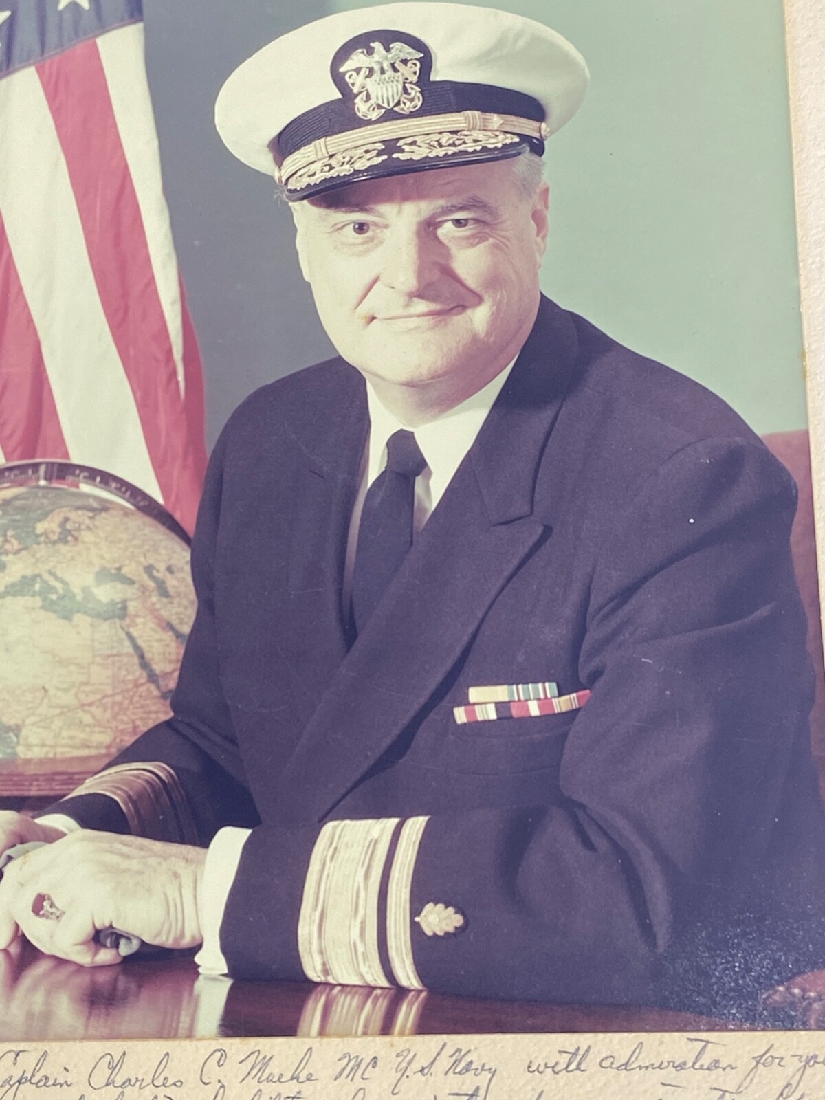 Vintage US Navy Rear Admiral Inscribed & Signed Photo | eBay
