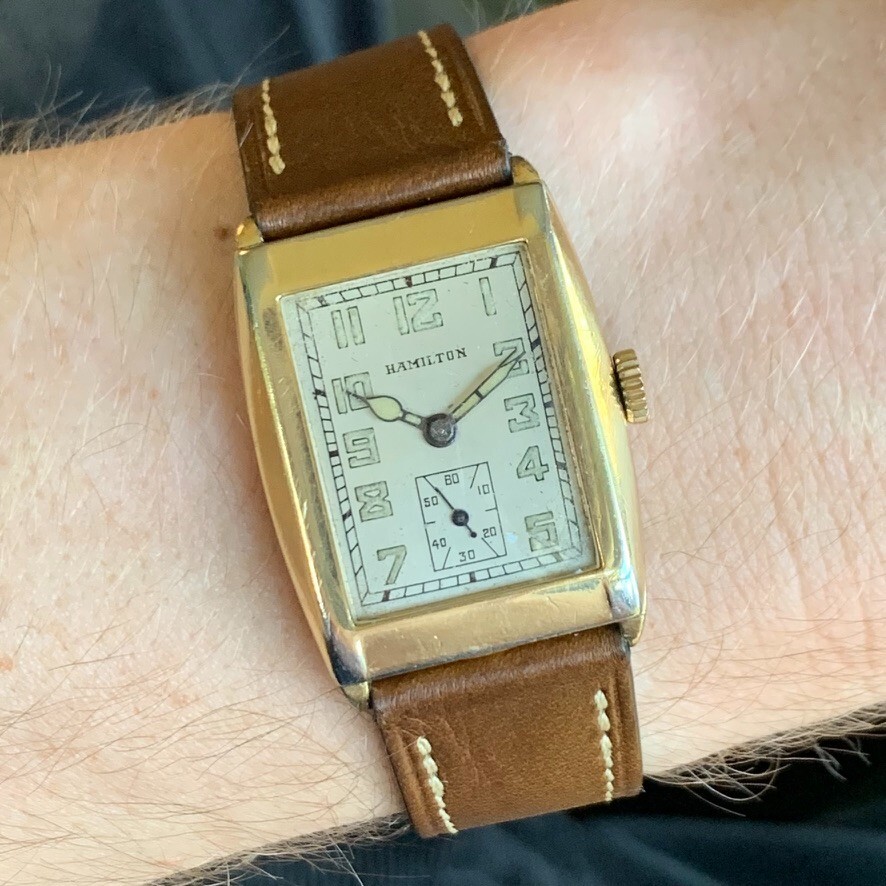 1932 Hamilton "Gladstone" 987F 14K Yellow Gold Filled Wristwatch | eBay