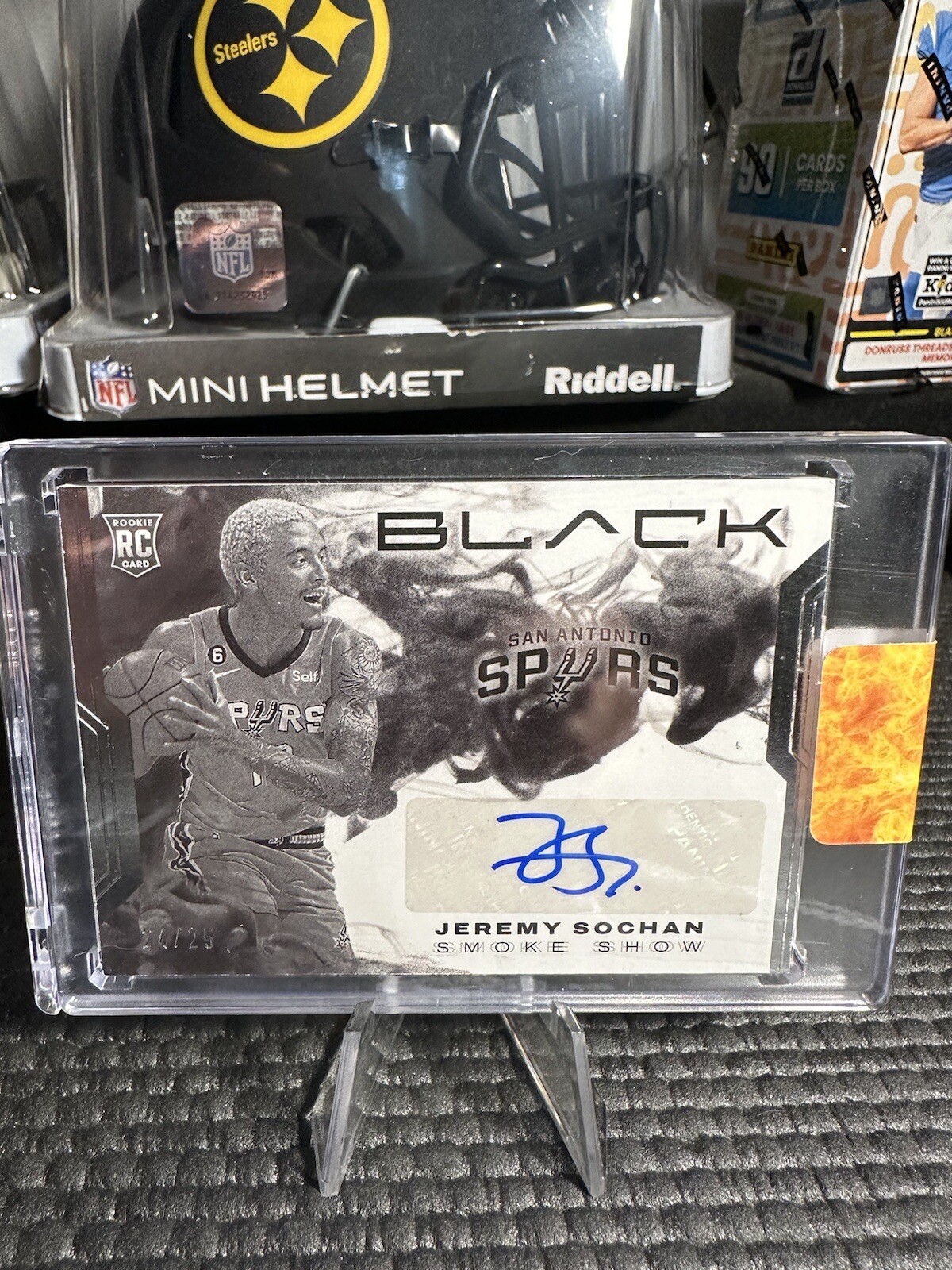 Jeremy Sochan 2022 Black #SSS-JSC Smoke Show Signatures /25 Price Guide ...