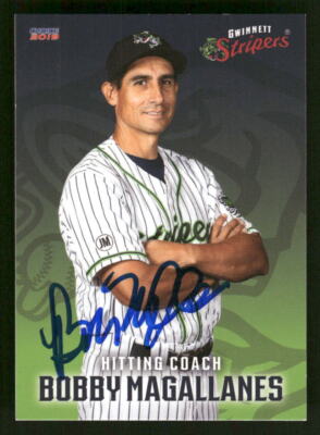 2019 Choice Gwinnett Stripers Bobby Magallanes IP Auto Signed #32 Card ...