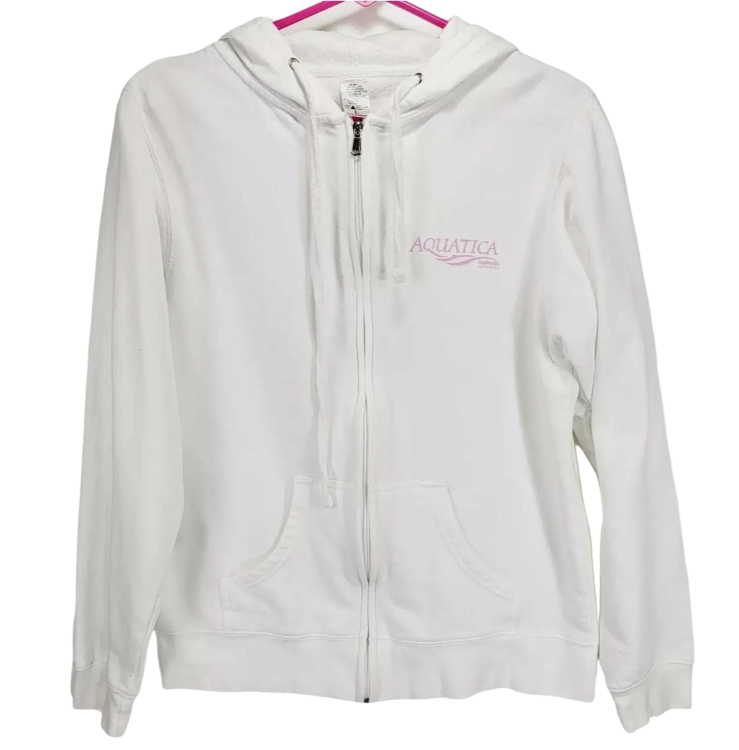 Seaworld Aquatica Water Park Hoodie Large L Womens Hooded Sweatshirt ...