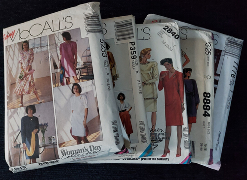 Lot of 5 Easy McCall's Patterns (2840 5233 7776 8884 P359) Sizes (14-16 ...