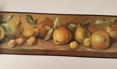 NEW Norwall Wallpaper Border Fruit BG76331 Made in Canada | eBay